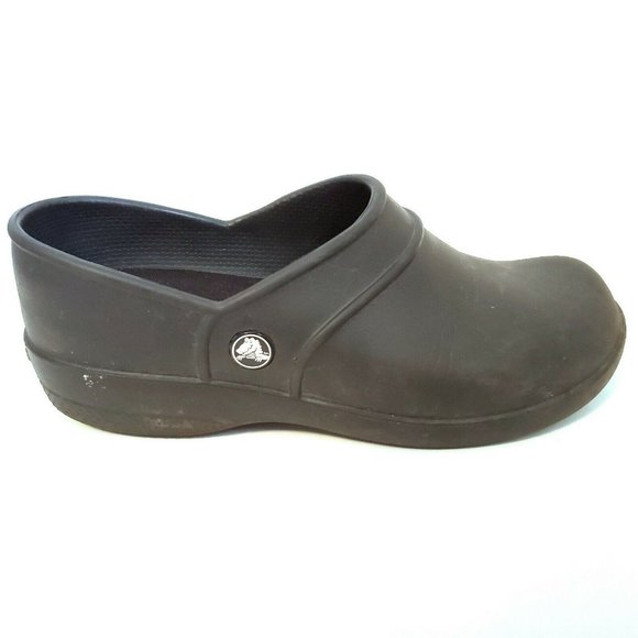 CROCS | Shoes | Crocs Womens Clogs Size 7 W Black Slip On Comfort ...